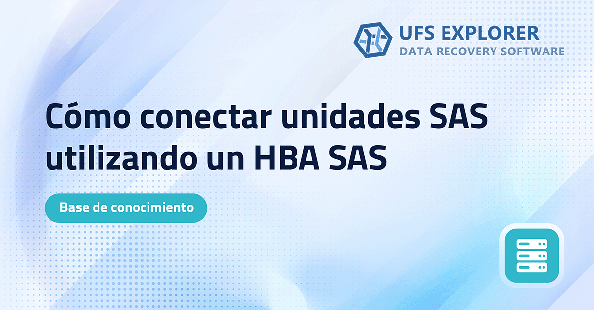 Cómo conectar discos SAS a una PC con un HBA SAS