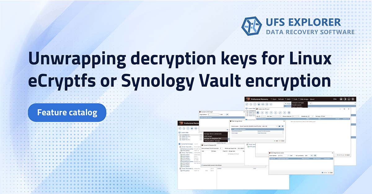 Unwrapping decryption keys for eCryptfs and encrypted Synology NAS