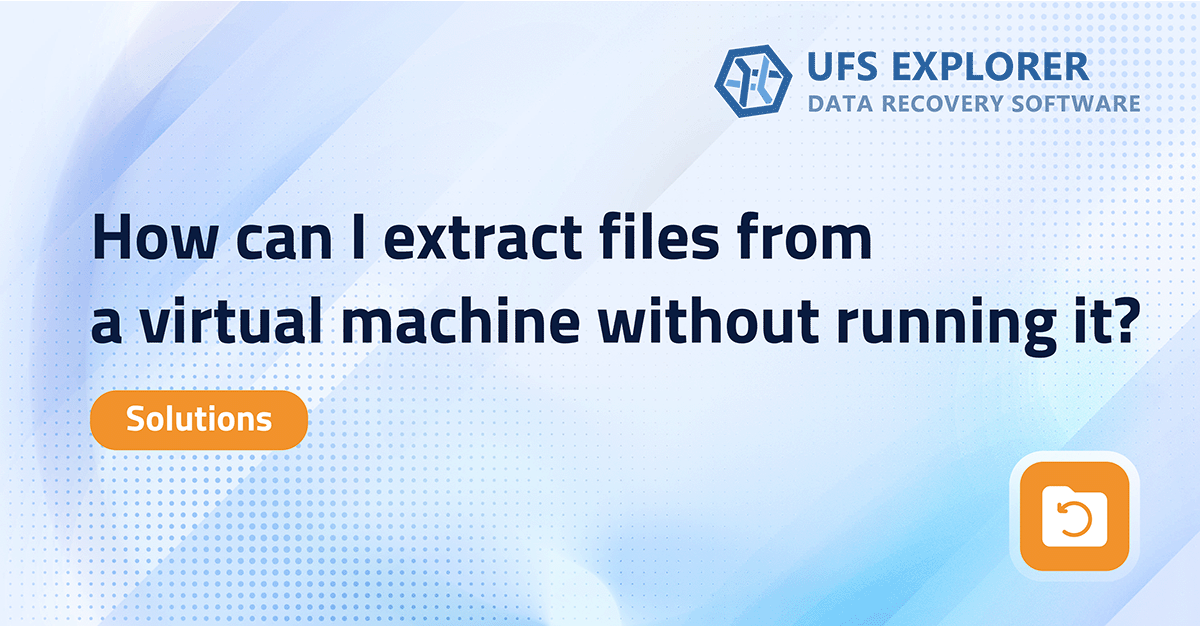 Direct access to files of a virtual machine