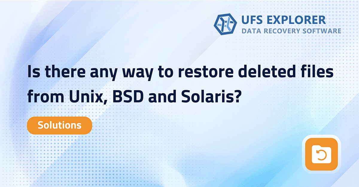Recovery of files deleted from Unix, Solaris or BSD